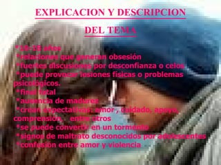 Violencia en el Noviazgo Adolescente | PPT