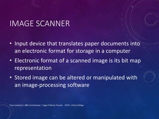 Touch Screens and Scanner | PPT