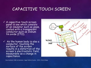 Touch Screens and Scanner | PPT