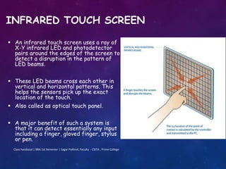 Touch Screens and Scanner | PPT