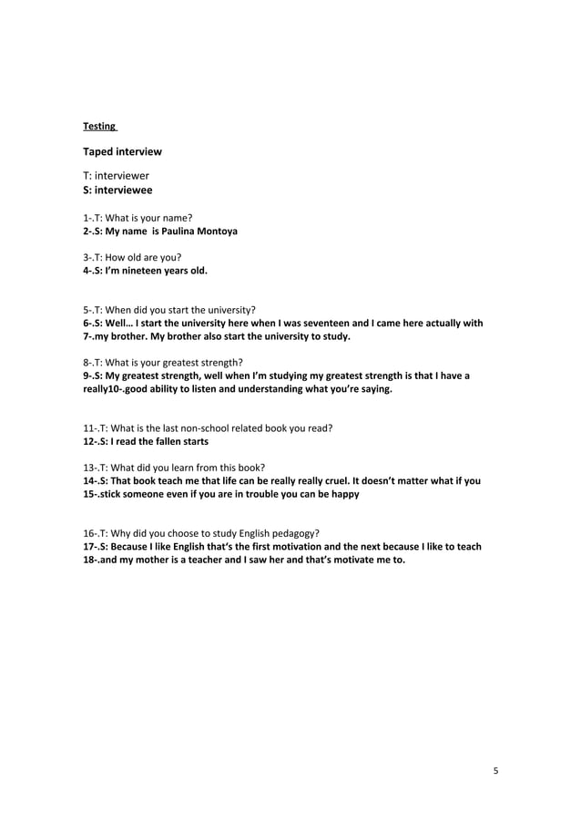 Language Learning Profile. | DOC