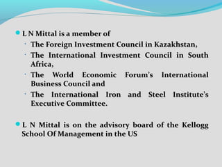 lakshmi mittal | PPT | Commodities | Economy