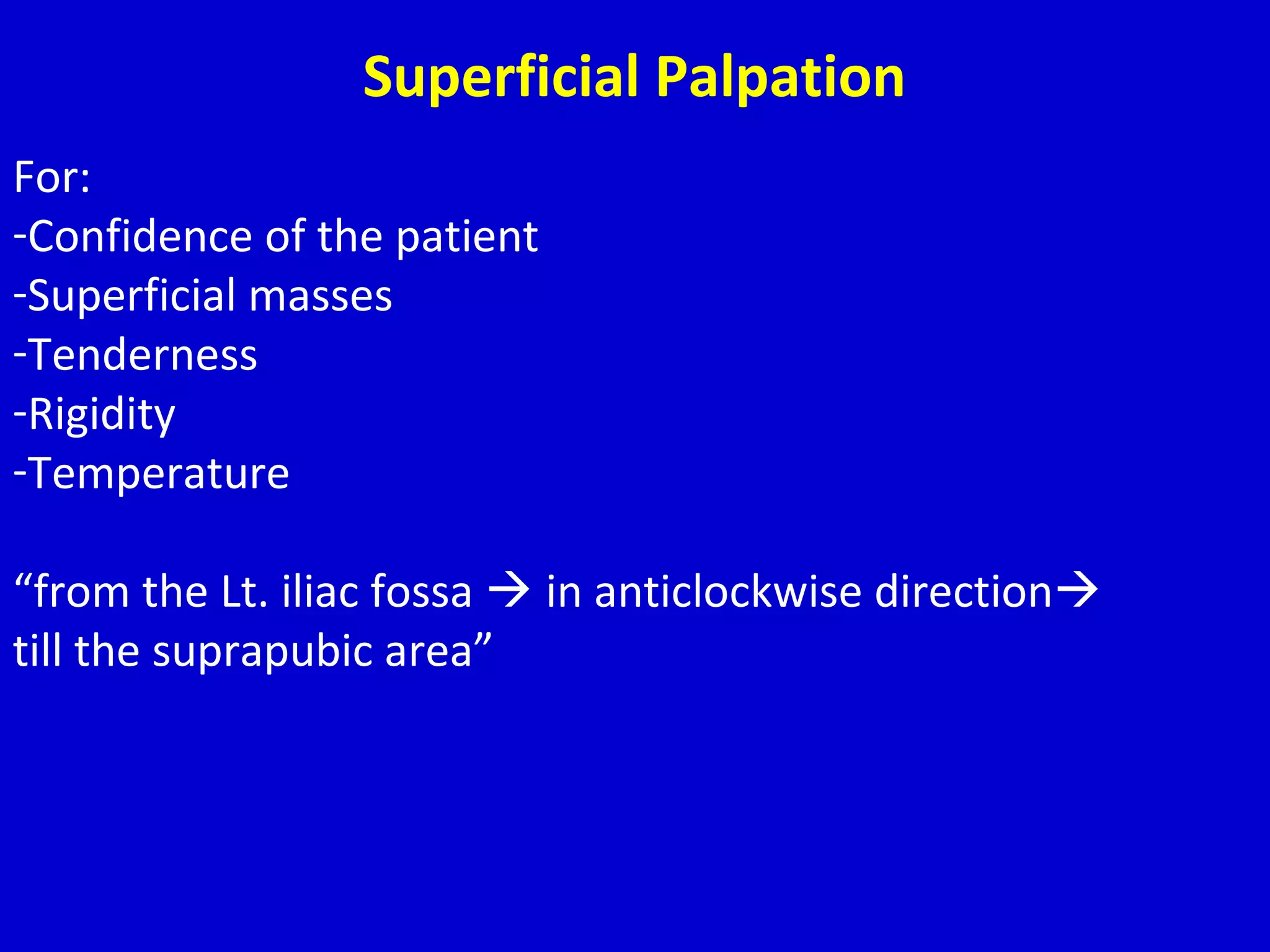 local abdominal examination | PPT