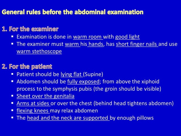 local abdominal examination | PPT