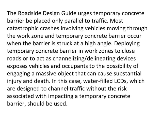 Final Longitudinal Channelizing Devices | PPT