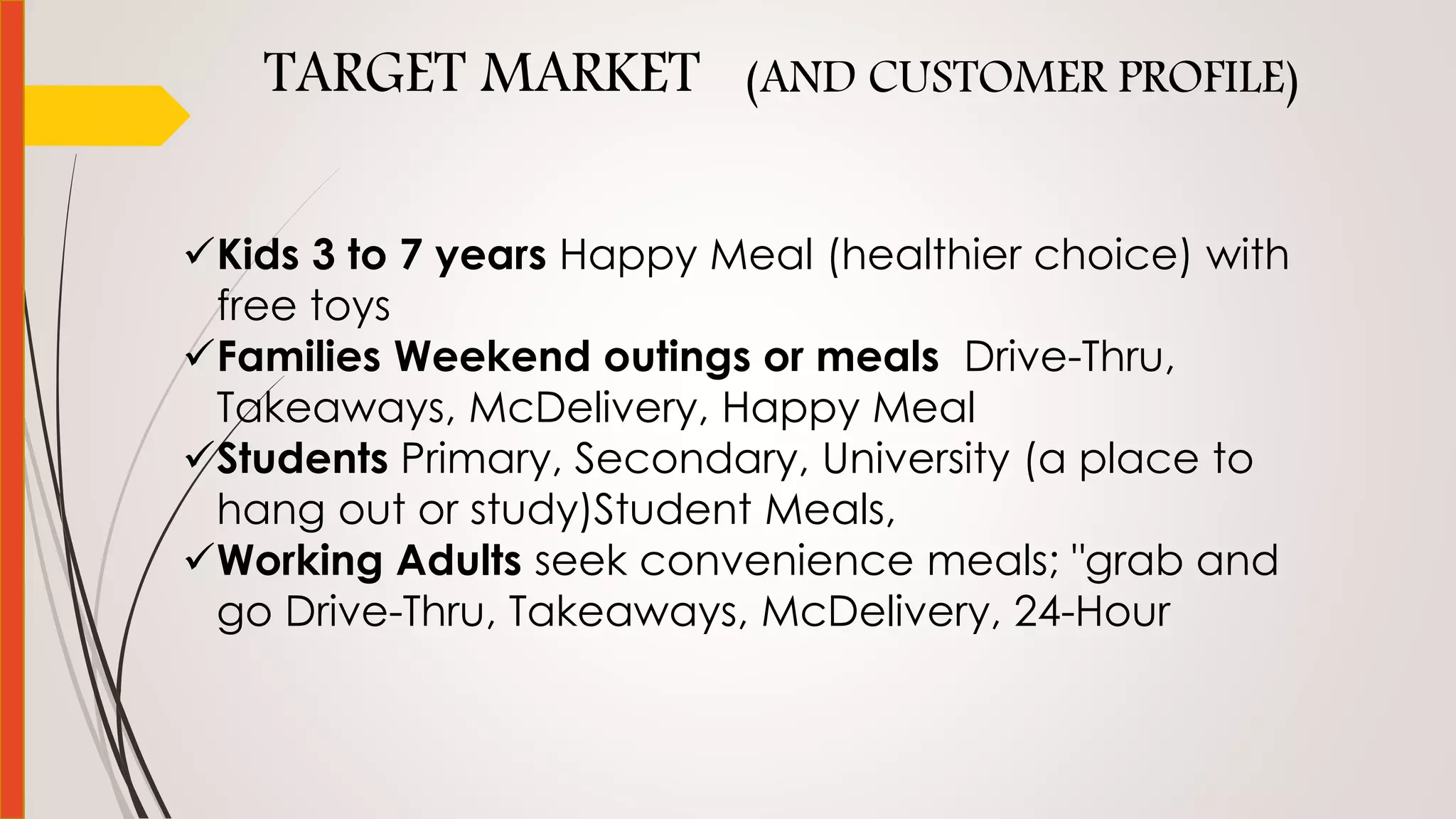 Advertisement analysis of McDonald (Segmentation ,Targeting,Positioning ...