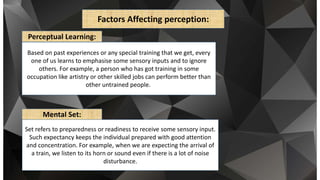 sensation and perception | PPT