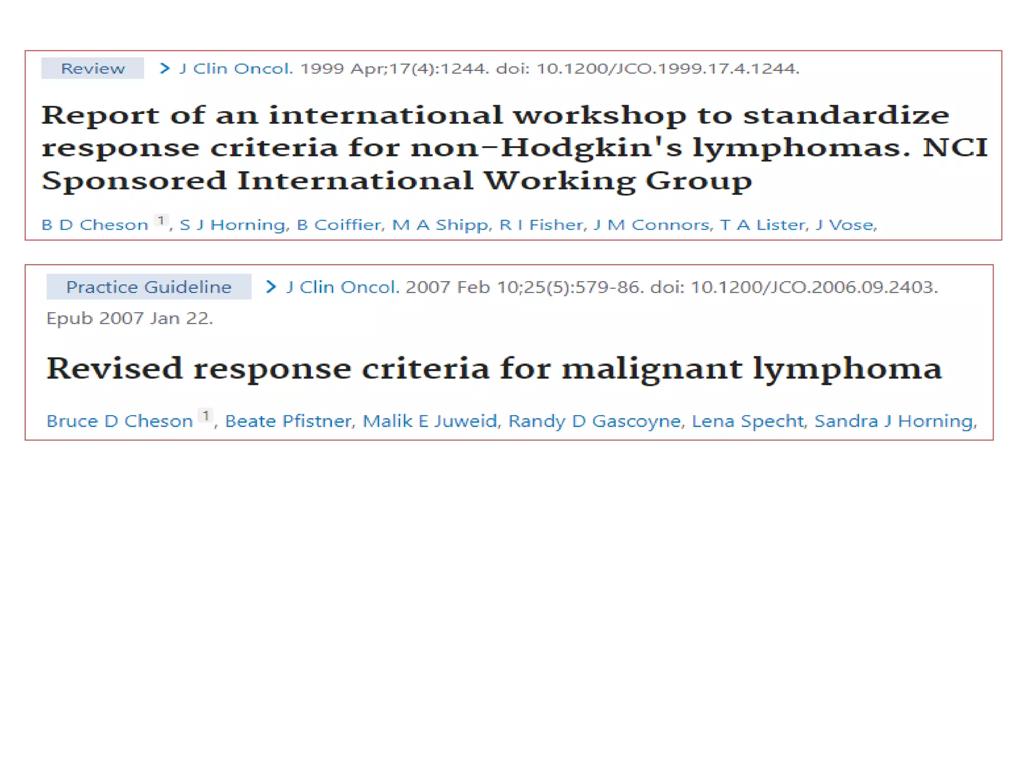 lymphoma response | PPTX