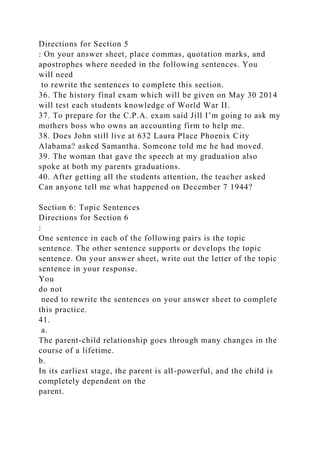 Finally, Test 2 contains a number of different sections. To complete.docx