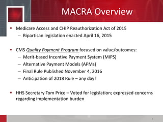 Understanding MACRA's Strategic and Compliance Considerations | PPT