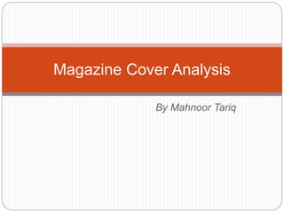 Final magazine cover analysis | PPTX