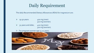 serum magnesium(S/E) | PPTX