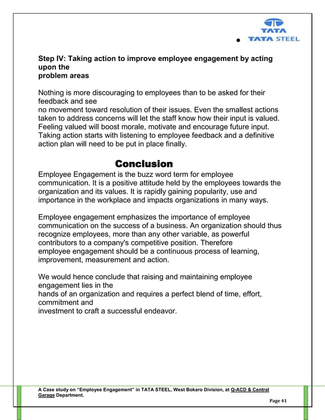 project report employee engagement (by ) mahadev rana | DOCX | Human ...