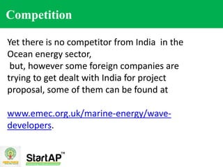energy harvesting from ocean waves INDIA, first indian | PPTX