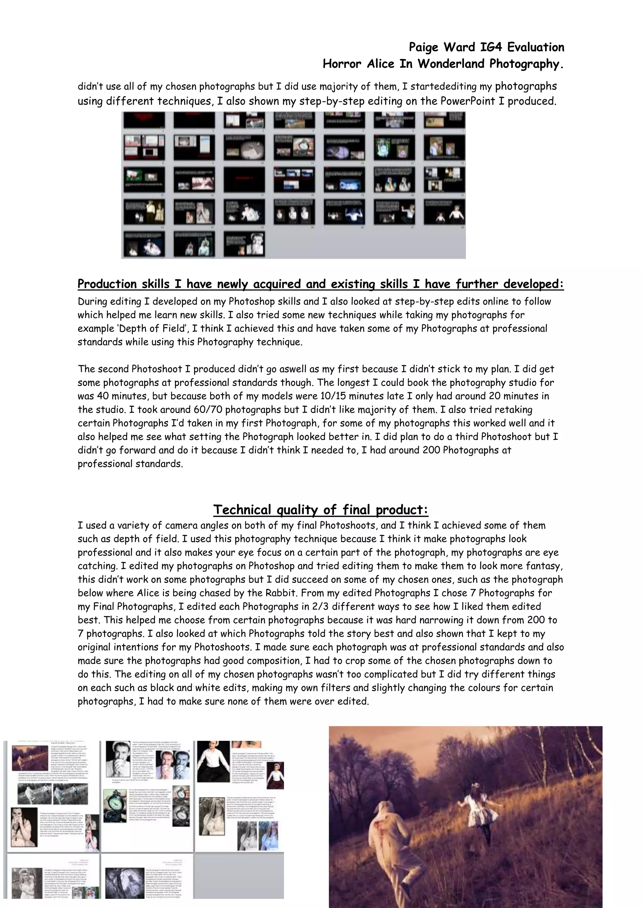 Final major project evaluation | DOCX | Photo Editing Software ...