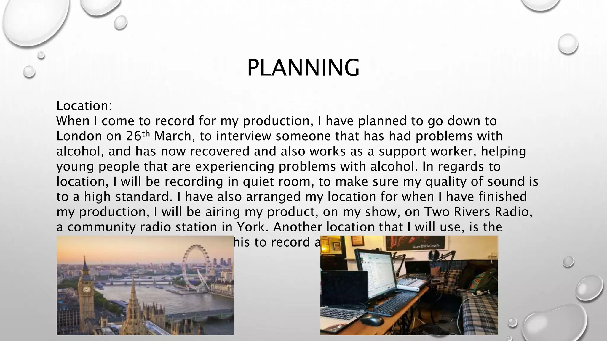 Final Major Project, Planning 2019 | PPT