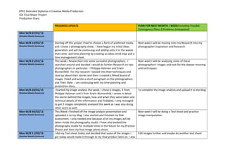 Final major project production diary | PPT