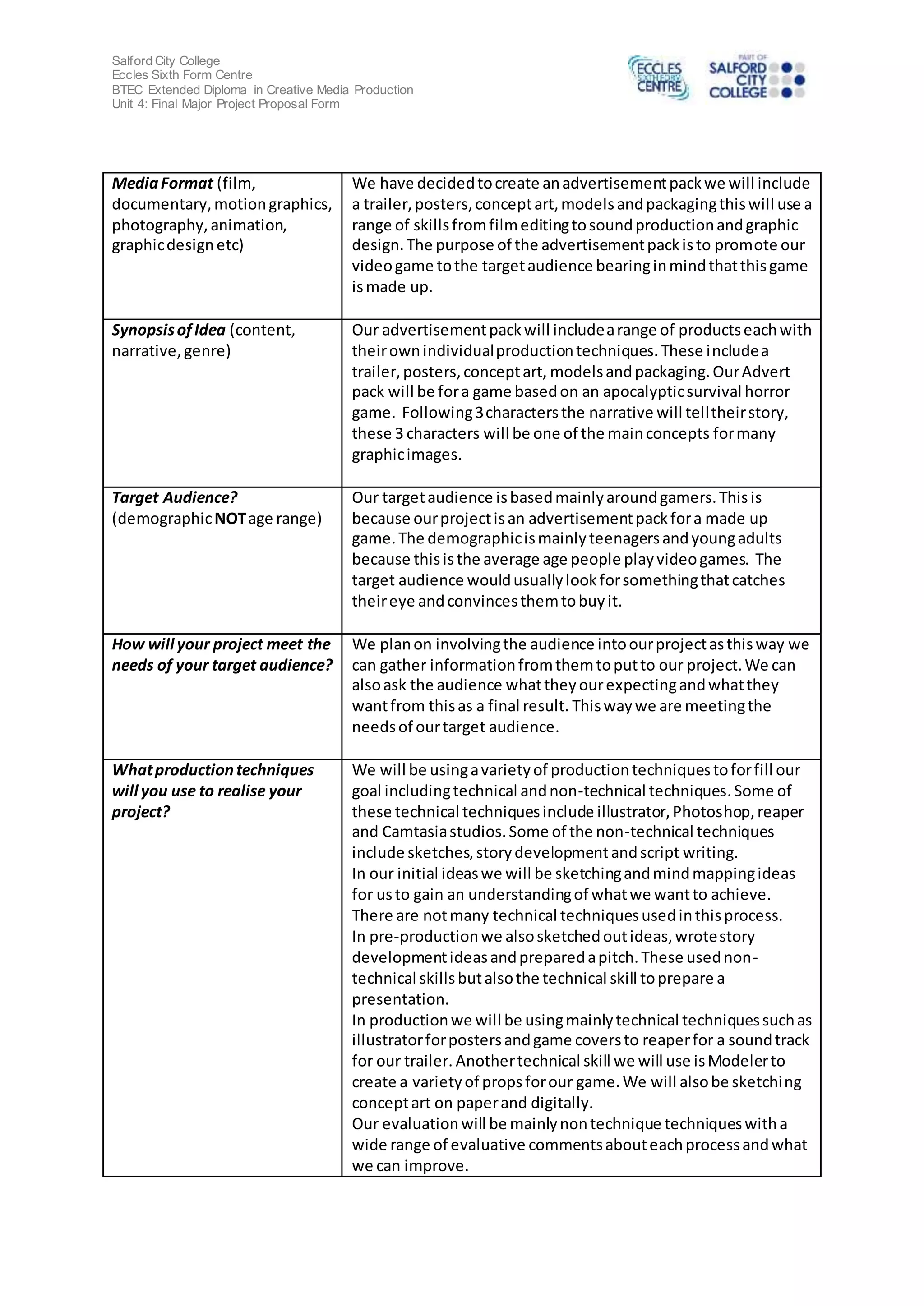 Final major project proposal form | DOCX