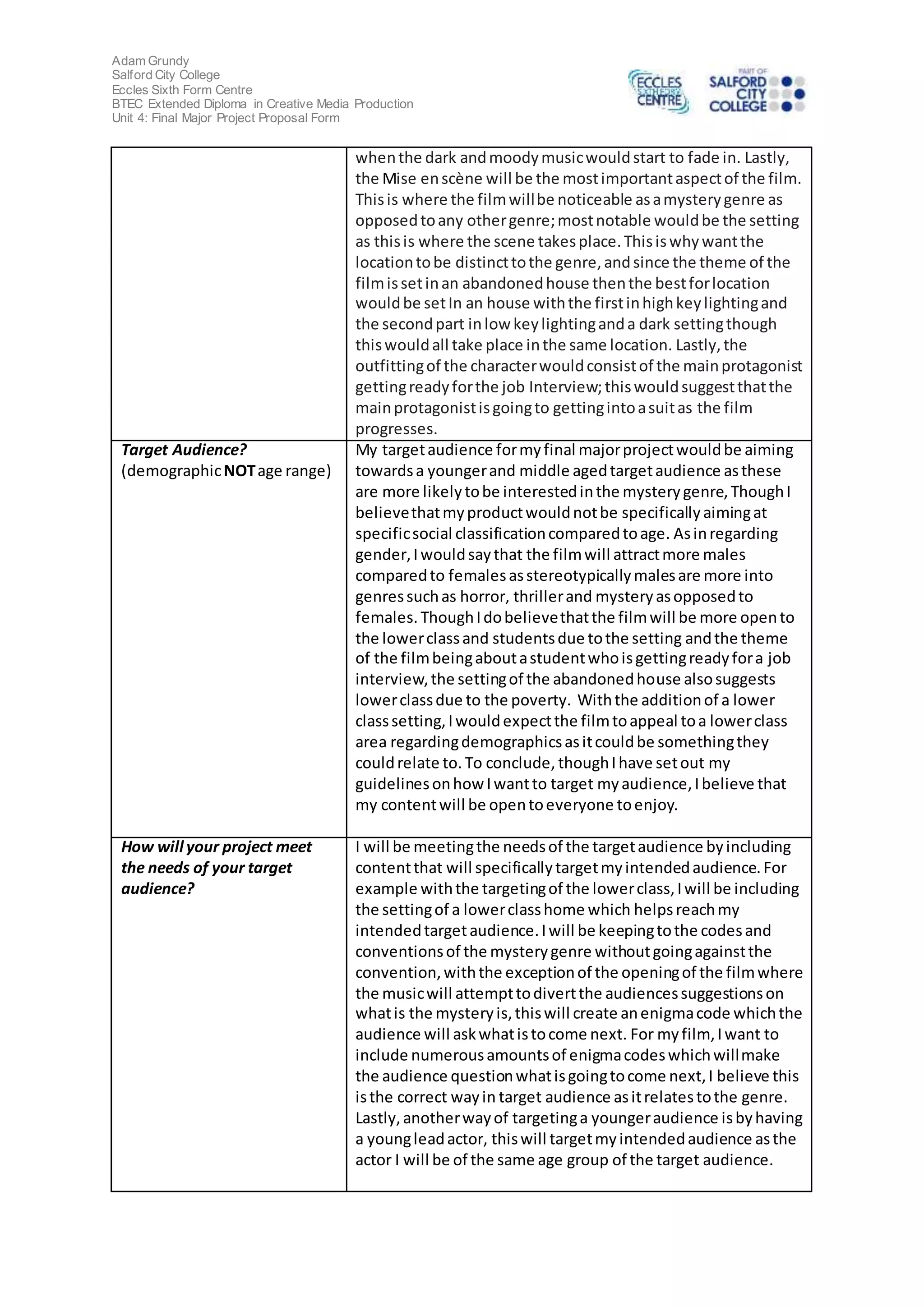 Final major project proposal form | DOCX