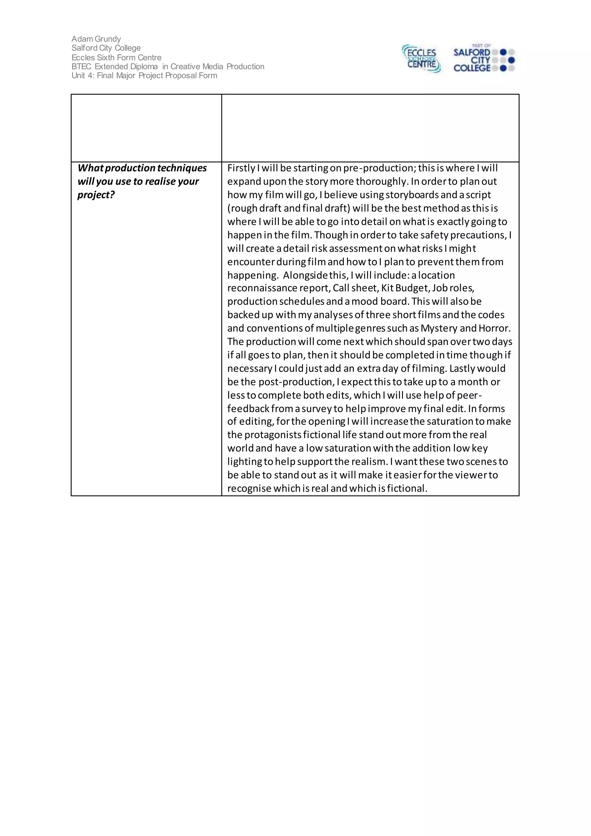 Final major project proposal form | DOCX