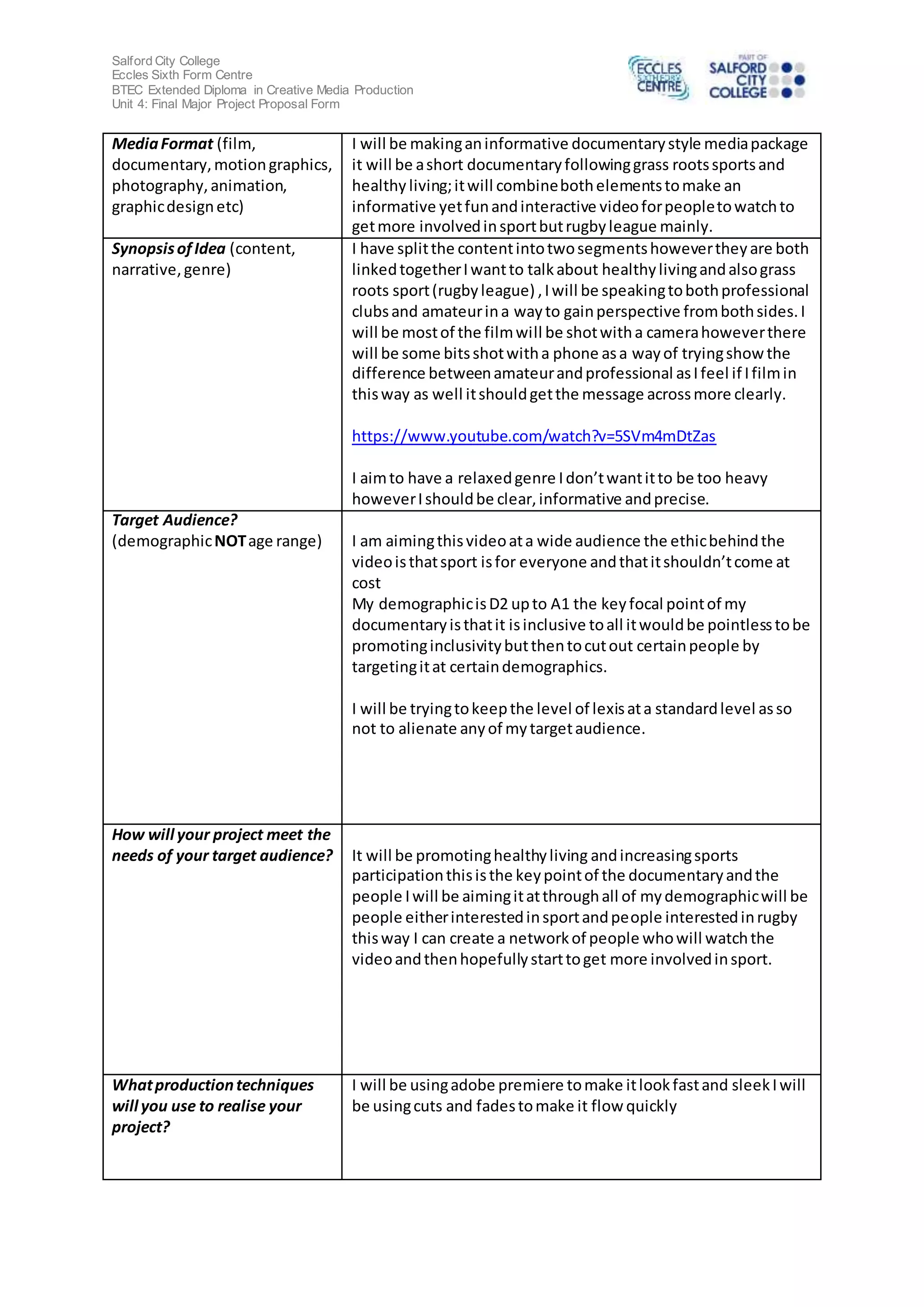 Final major project proposal form (1) | DOCX