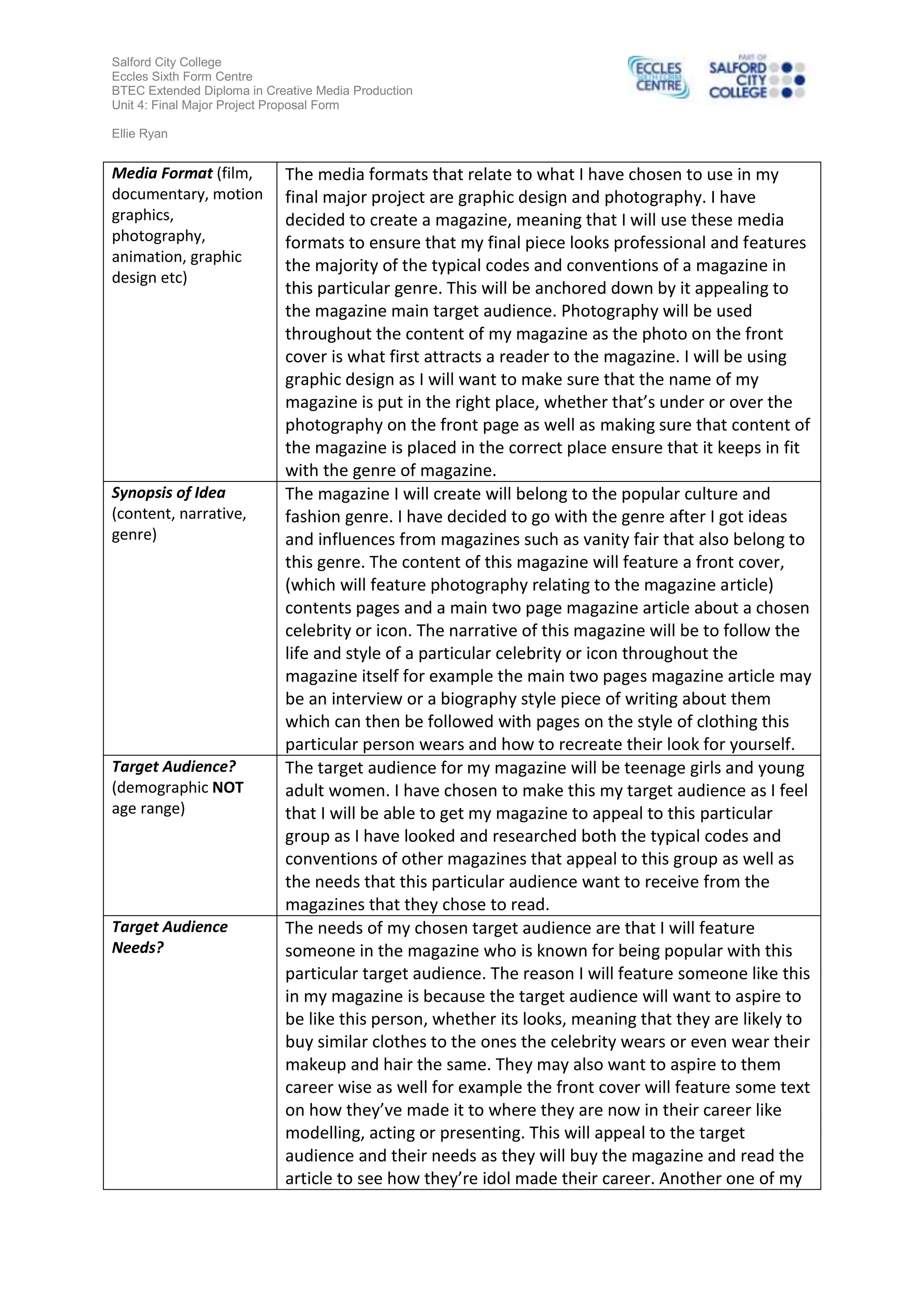 Final Major Project Proposal | DOCX