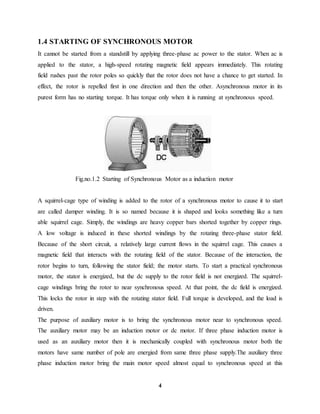 SYNCHRONOUS MOTOR PROJECT REPORT | DOCX