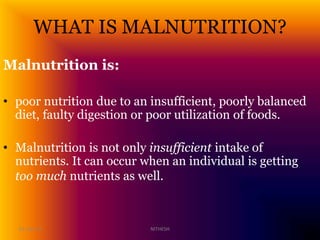 MALNUTRITION IN INDIA | PPTX