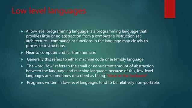 Introduction To Programming Languages Pptx Programming Languages Computing
