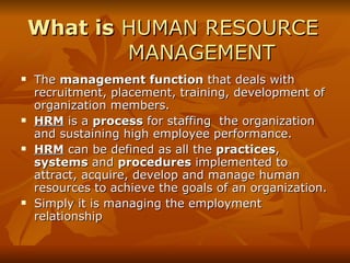 Human resource management process | PPT