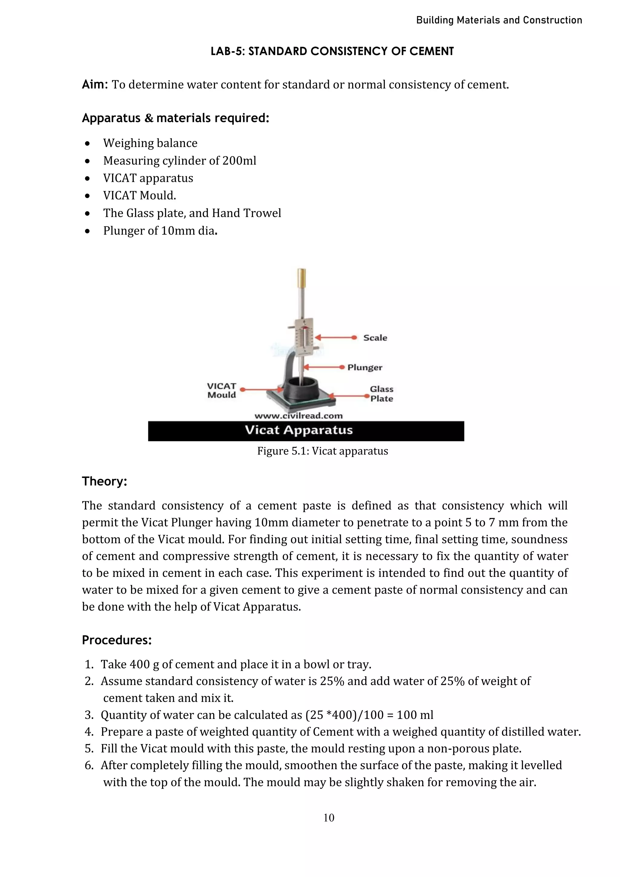 Laboratory Instruction Manual for Civil Engineers | PDF