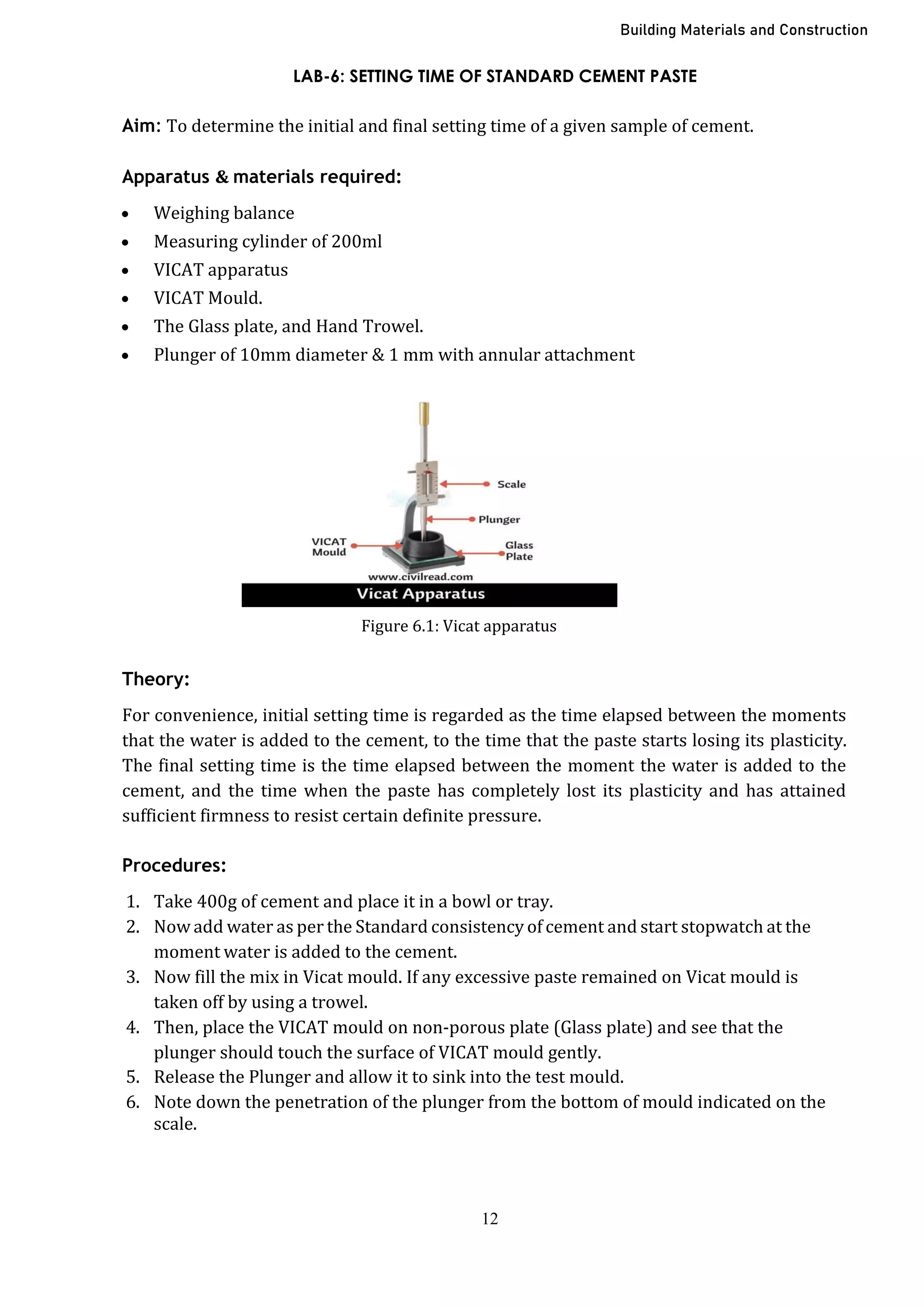 Laboratory Instruction Manual for Civil Engineers | PDF