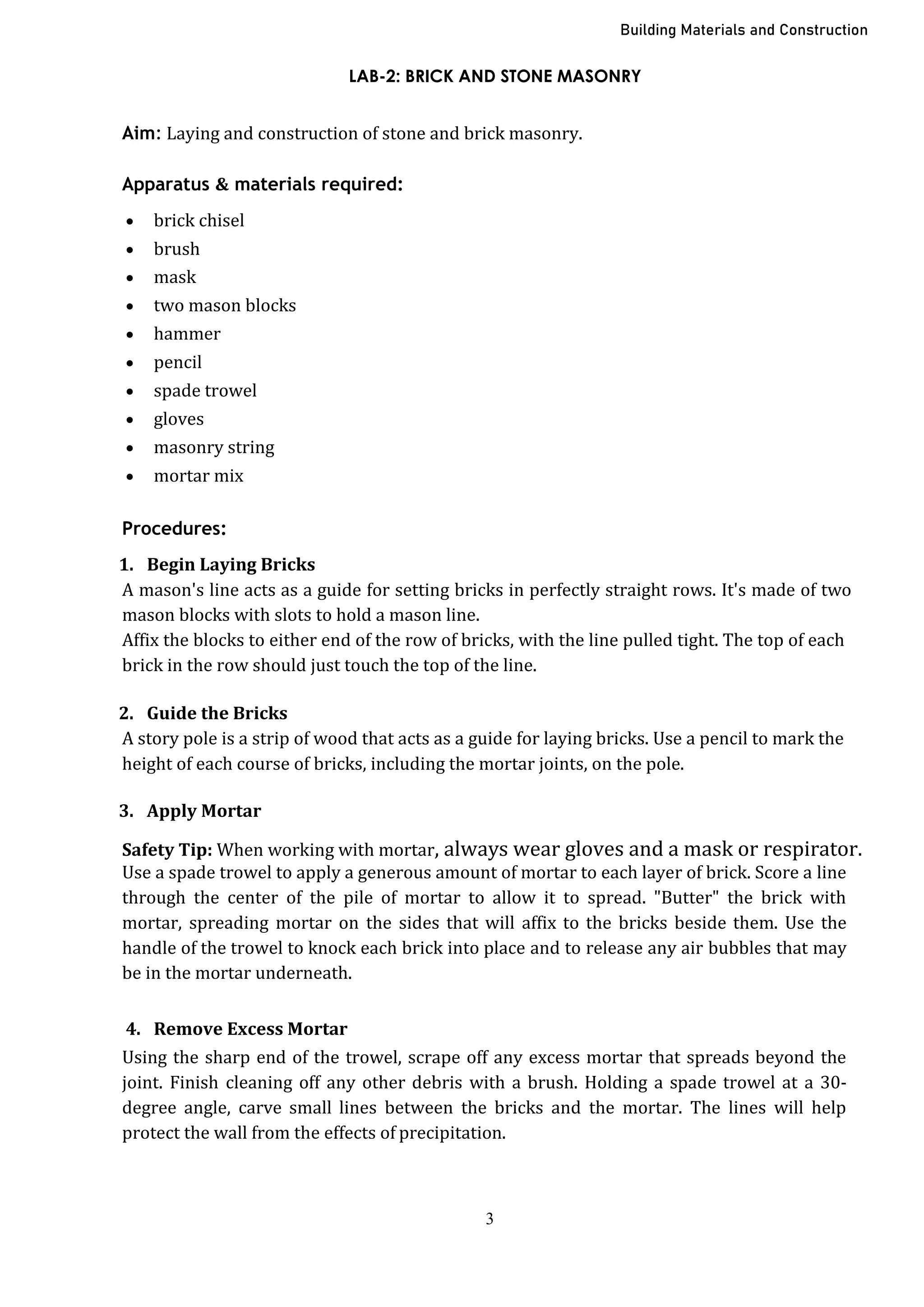 Laboratory Instruction Manual for Civil Engineers | PDF