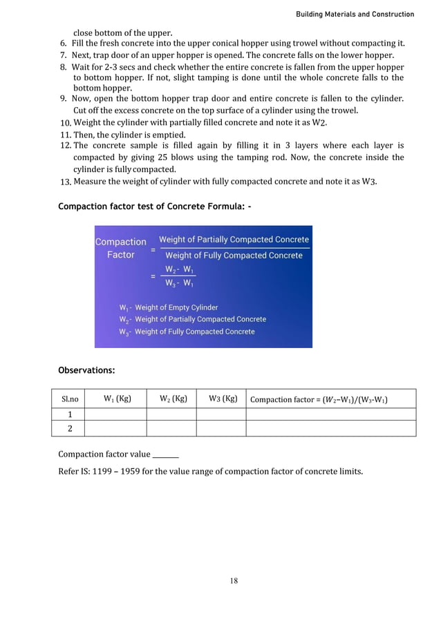 Laboratory Instruction Manual for Civil Engineers | PDF | Civil ...