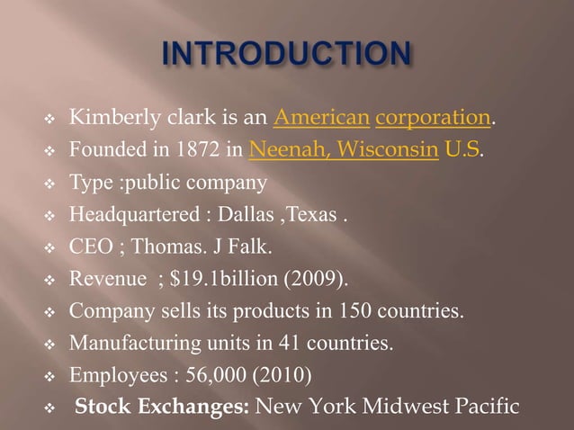 kimberly clark marketing assngmt | PPTX