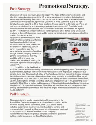 Final marketing plan- Clean Meat | PDF