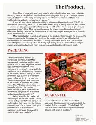 Final marketing plan- Clean Meat | PDF