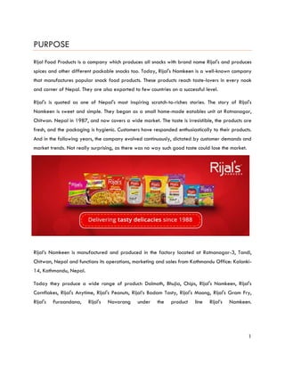 Rijal's Namkeen - Marketing Report | PDF