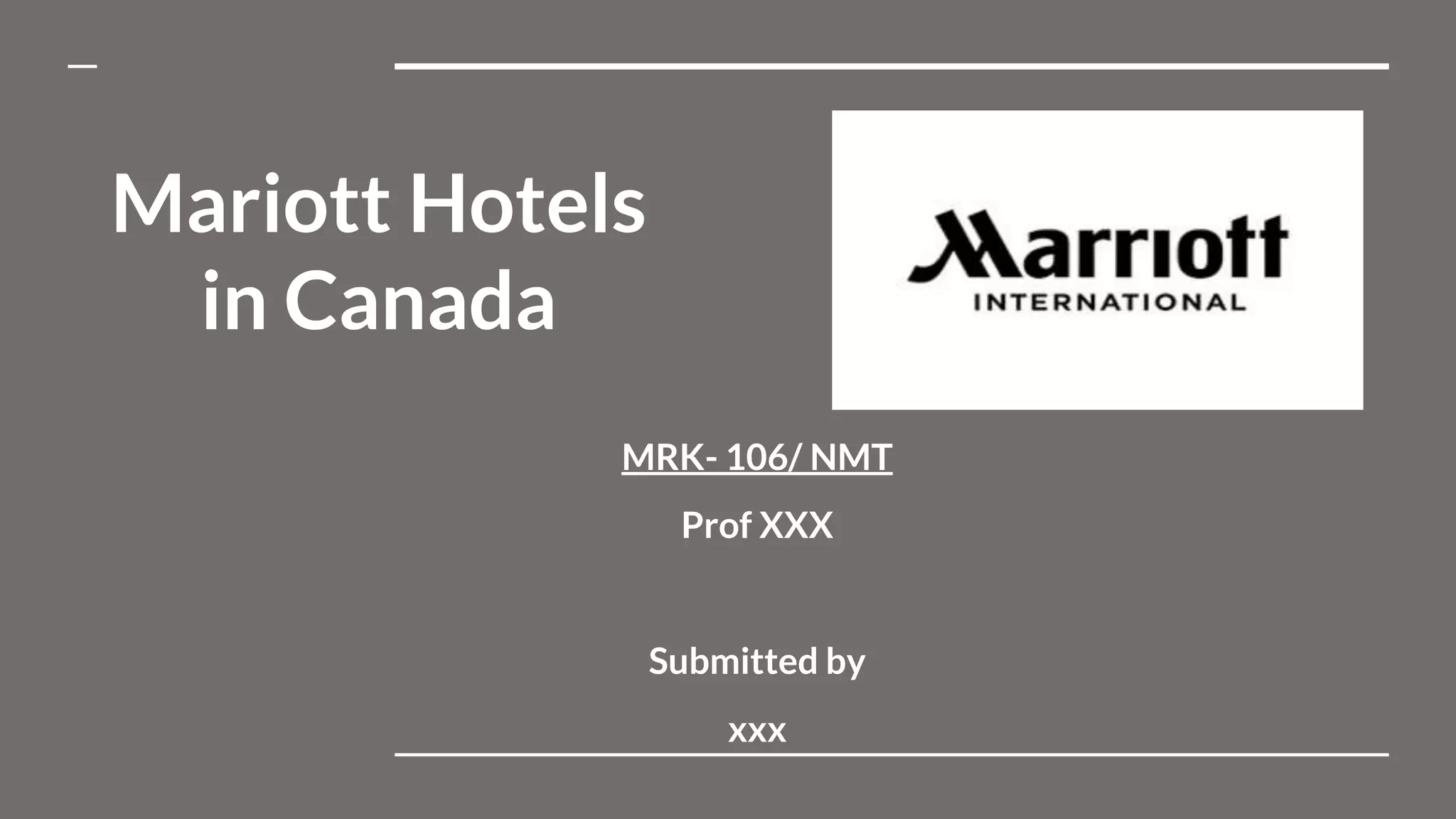 Final Marriott Project Presentation | PPTX