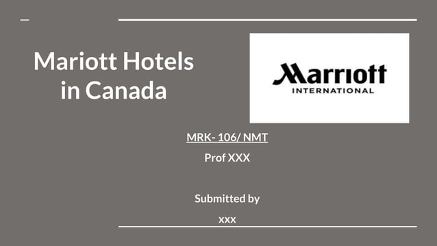 Final Marriott Project Presentation | PPTX | Business Accounting ...