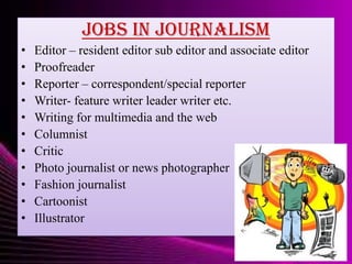 career in mass communication | PPTX