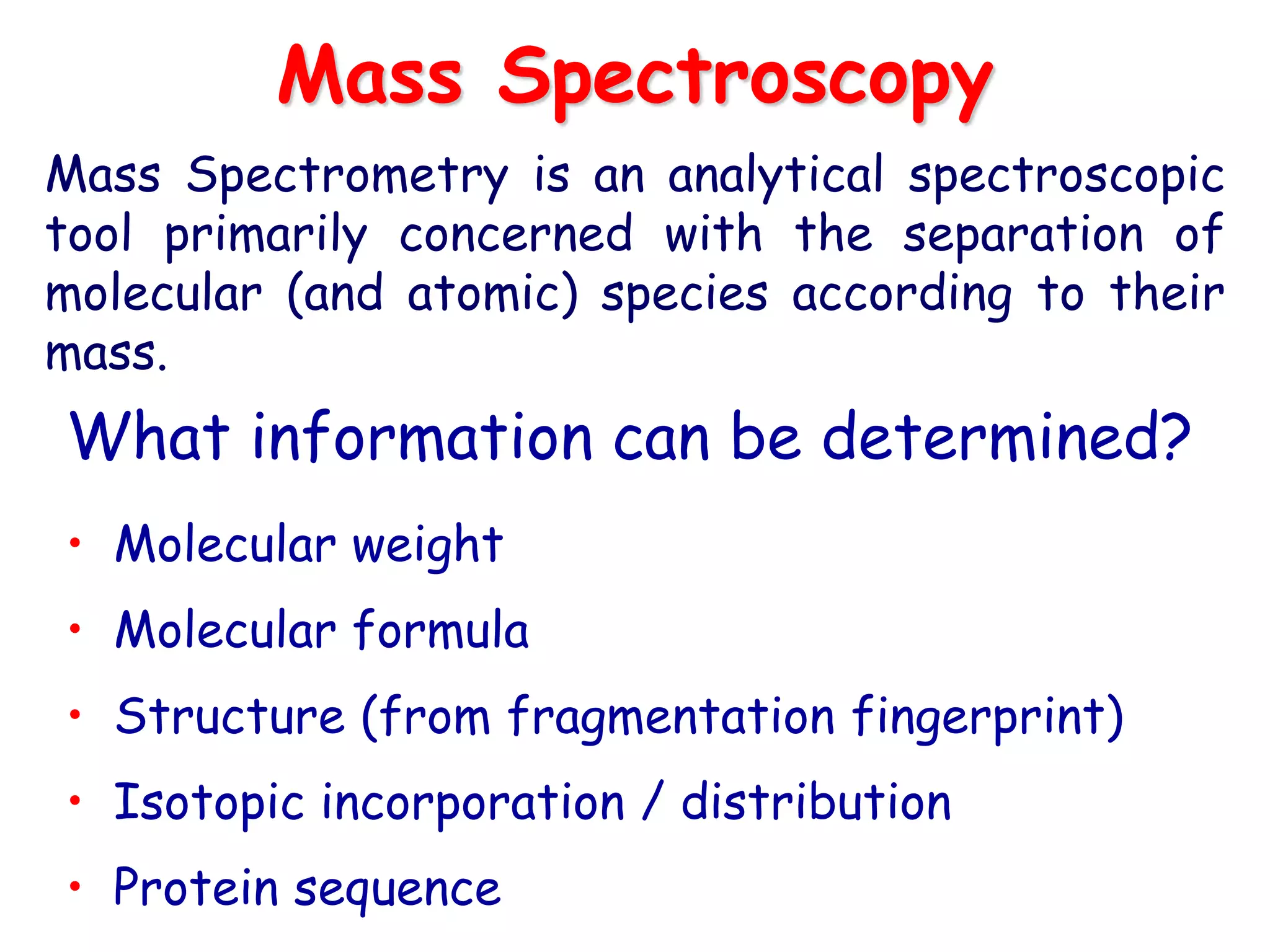 MASS SPECTROSCOPY.ppt