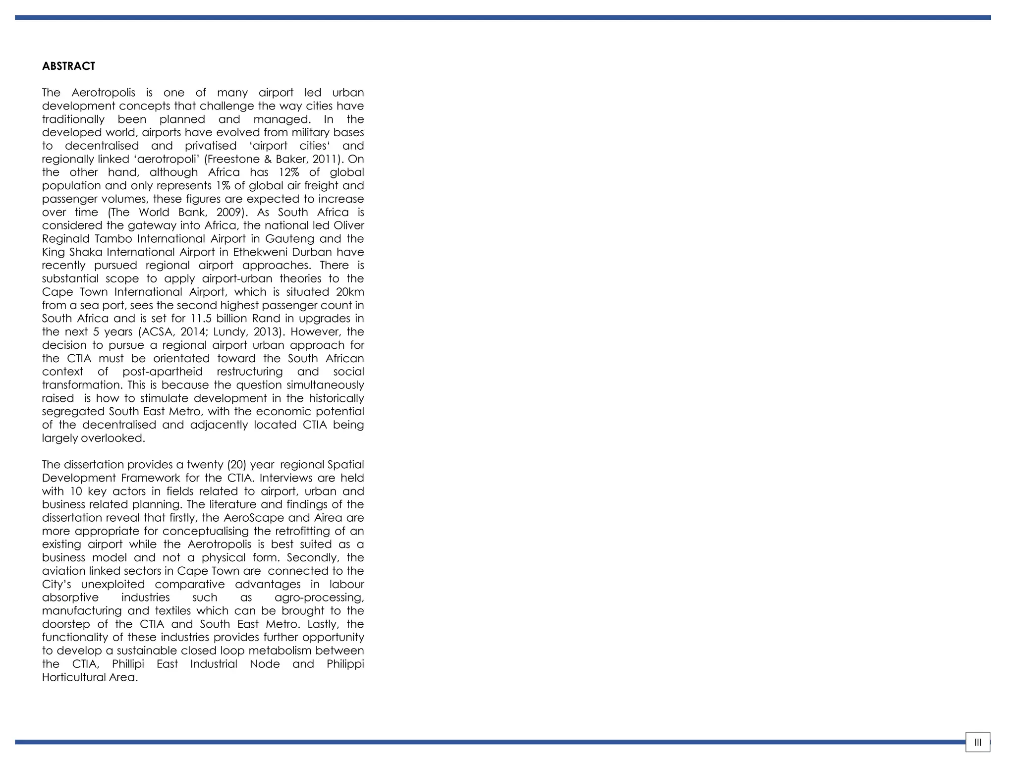 Cape Town Aerotropolis | PDF