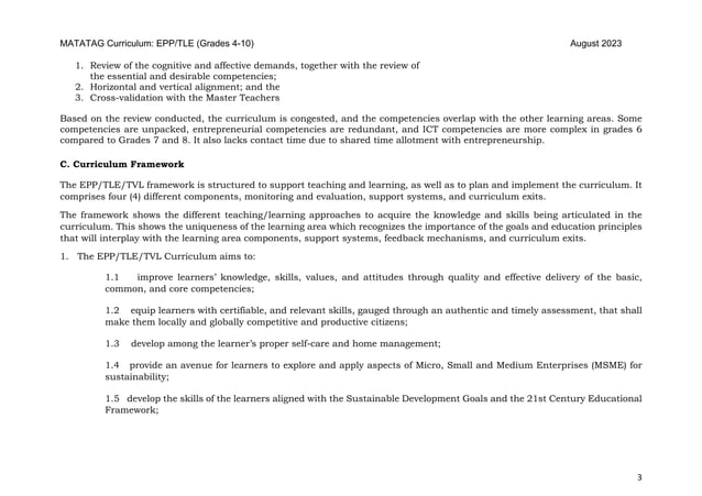 FINAL MATATAG EPP_TLE CG 2023 Grades 4 - 10.pdf | Professional School | Postgraduate Education