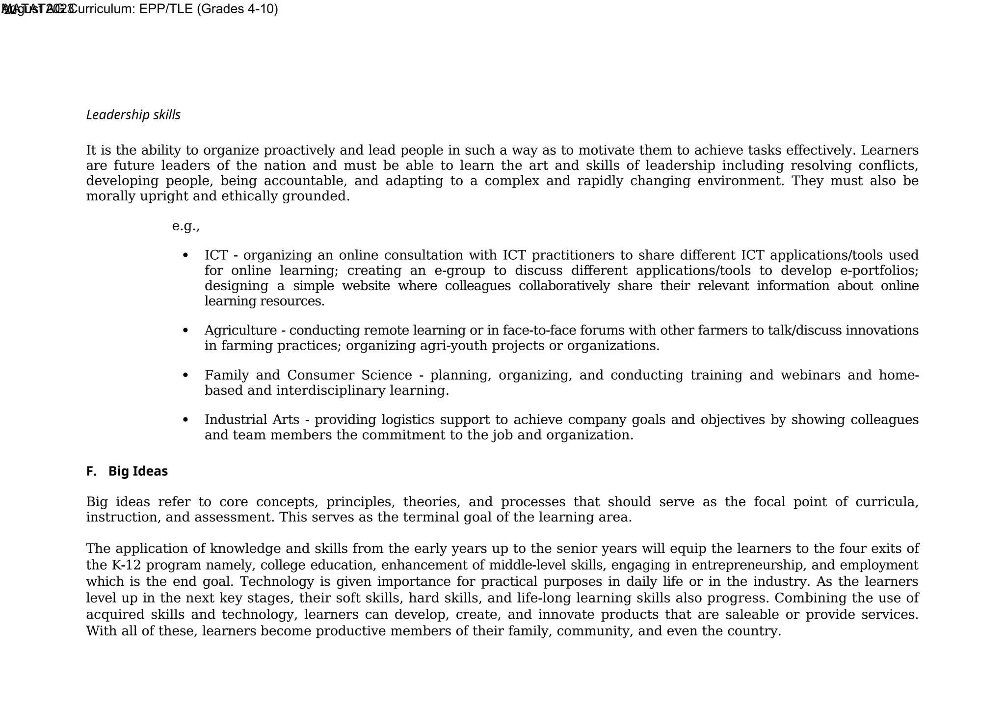 FINAL MATATAG EPP_TLE CG 2023 Grades 4 - 10.docx