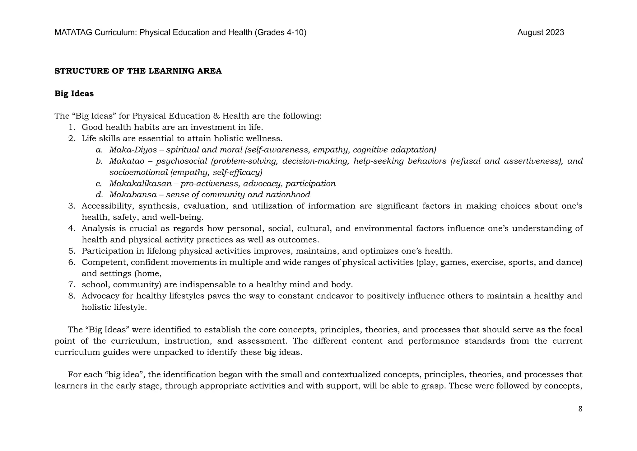 FINAL MATATAG PE and Health CG 2023 Grades 4-10.pdf
