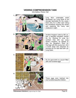 Grade 8 Learning Material (Lac Long Quan and Au Co: The Legend of ...