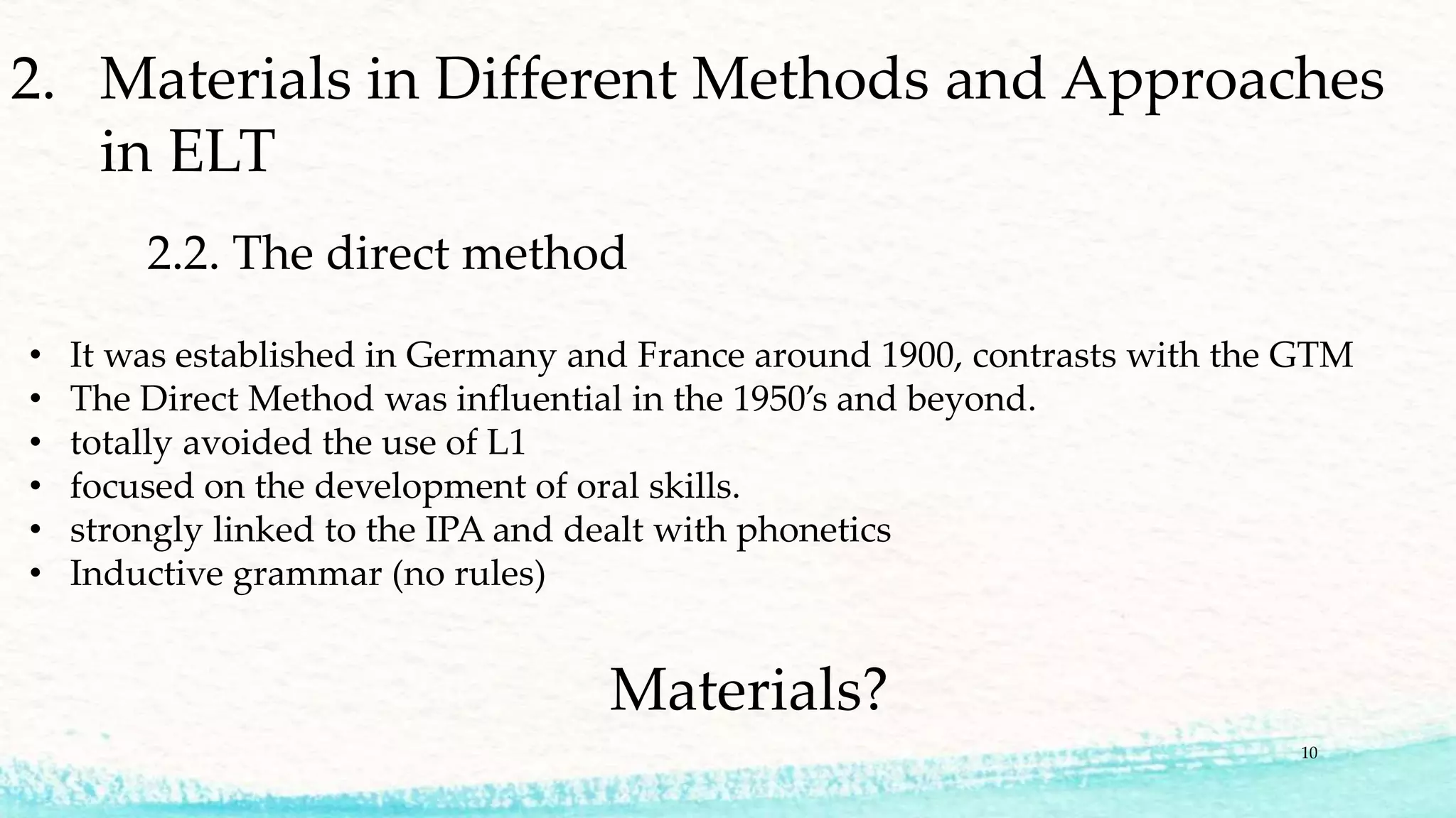 Materials Development in ELT | PPTX