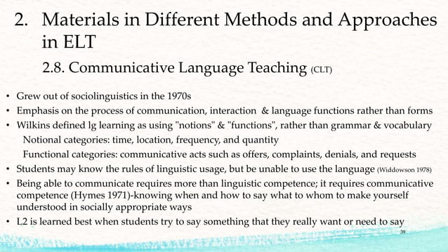 Materials Development in ELT | PPTX | Education