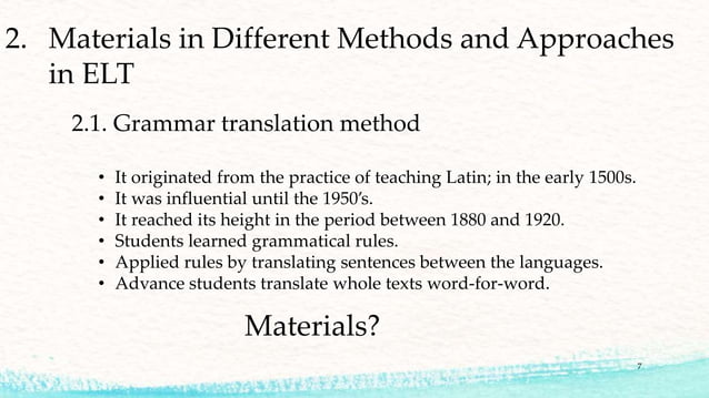 Materials Development in ELT | PPTX | Education